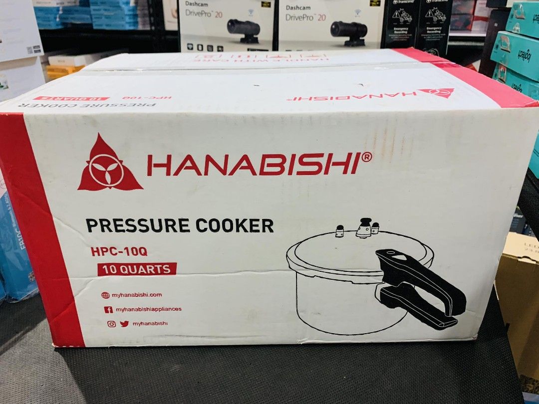 Hanabishi 10 Quartz Pressure Cooker HPC-10QC, TV & Home Appliances ...