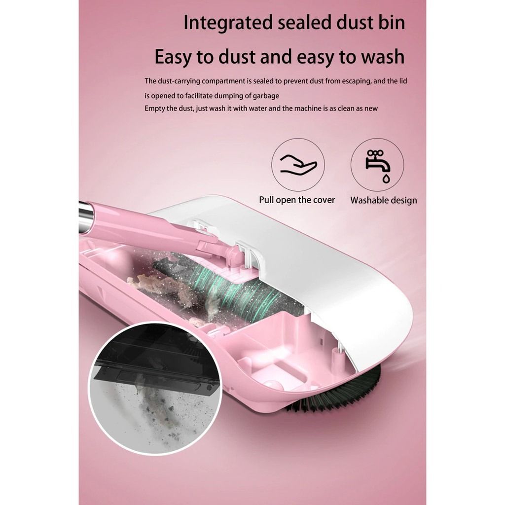 Hand Push Mop Sweeper All-in-one Mop Sweeper Magic Broom Dustpan ...