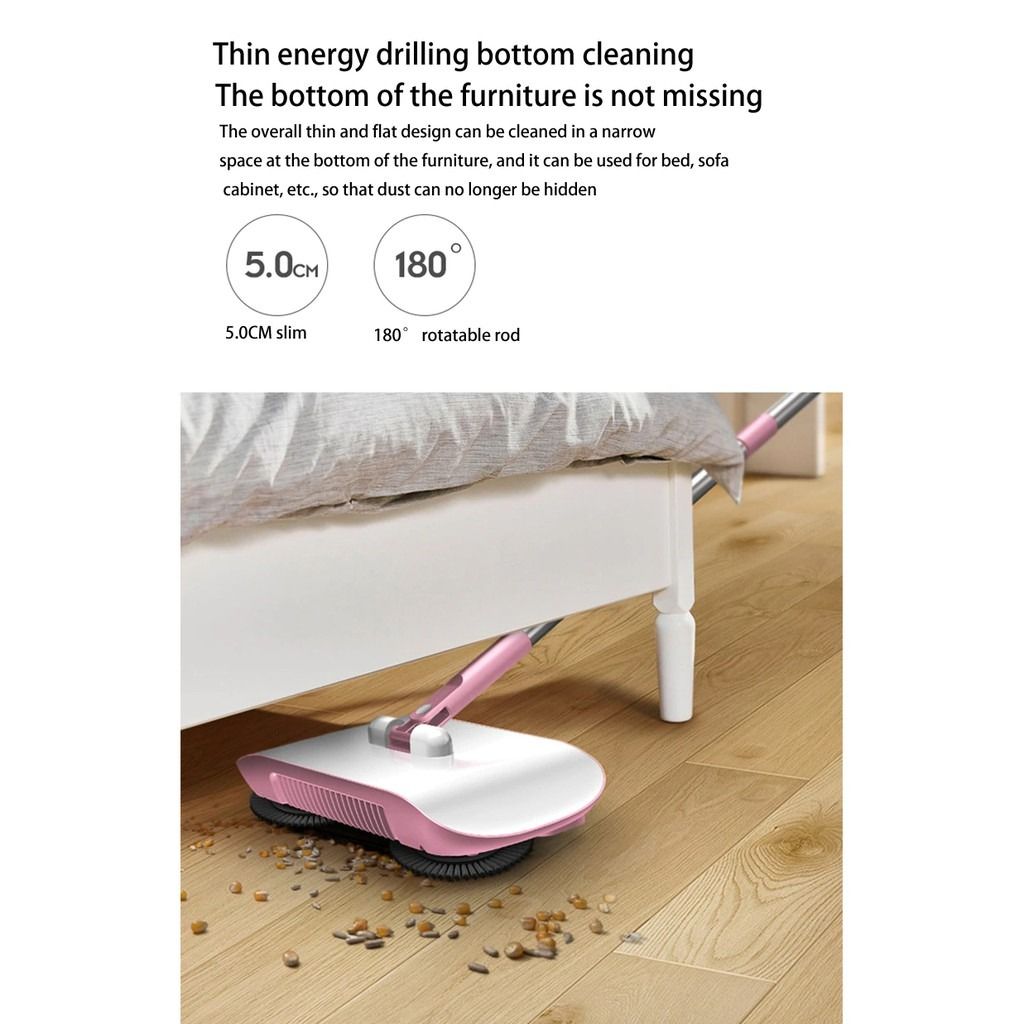 Hand Push Mop Sweeper All-in-one Mop Sweeper Magic Broom Dustpan ...
