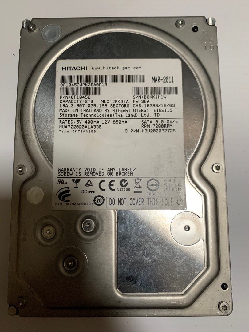 Hitachi Hdd, Computers & Tech, Parts & Accessories, Computer Parts on ...