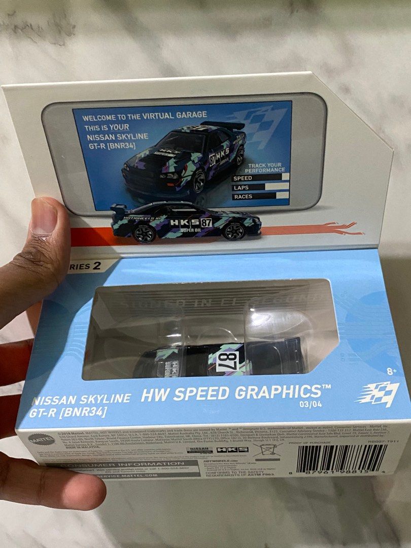 Hot wheels ID series 2 HKS Nissan Skyline GT-R BNR34, Hobbies & Toys ...