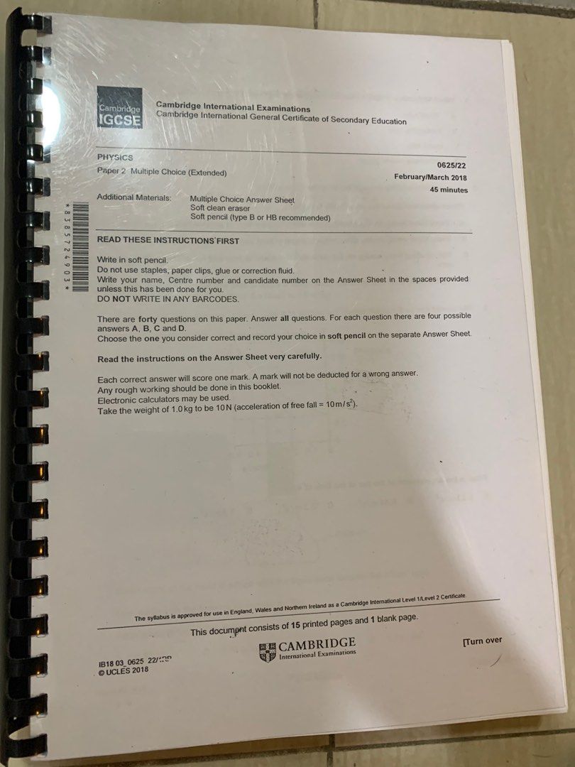 Igcse check point past year paper, Hobbies & Toys, Books & Magazines ...