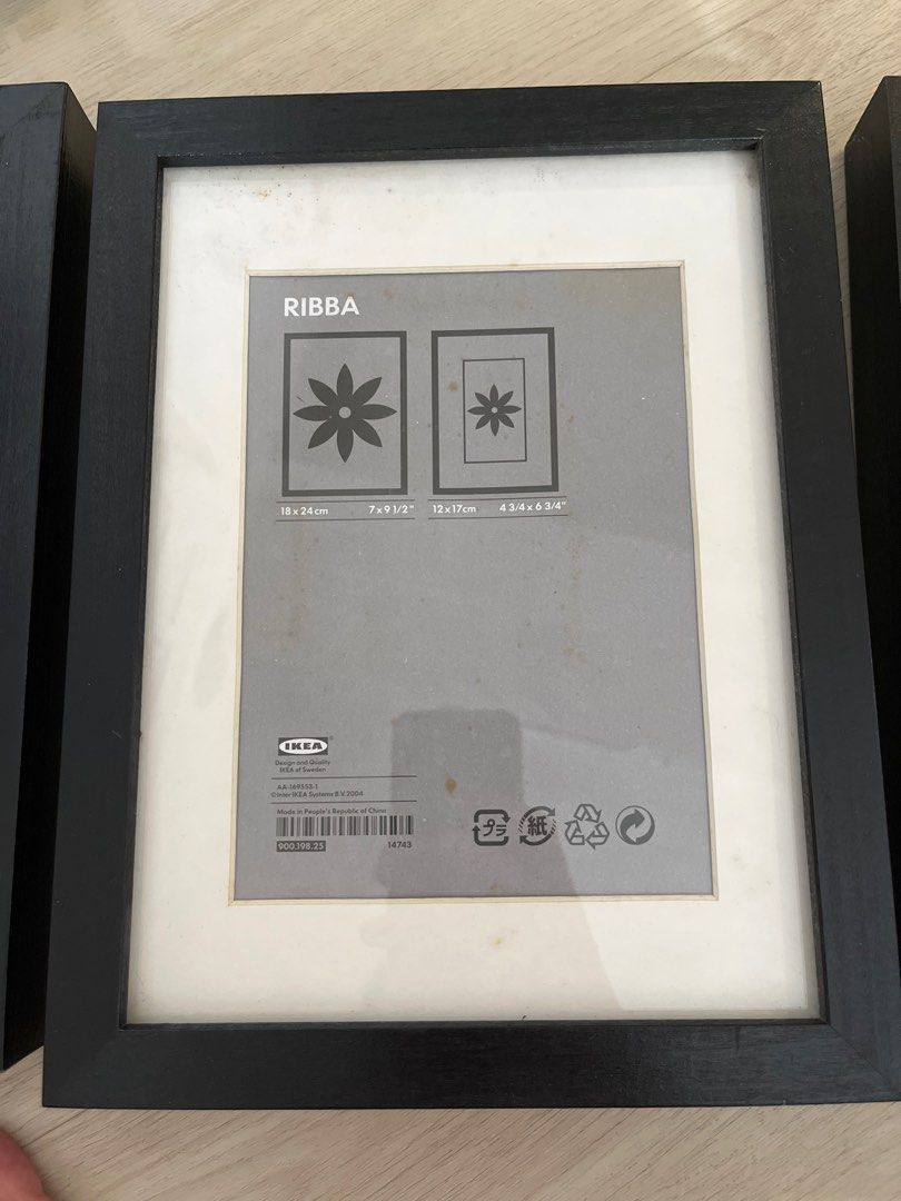 IKEA Ribba photo frames, Furniture & Home Living, Home Decor, Frames ...