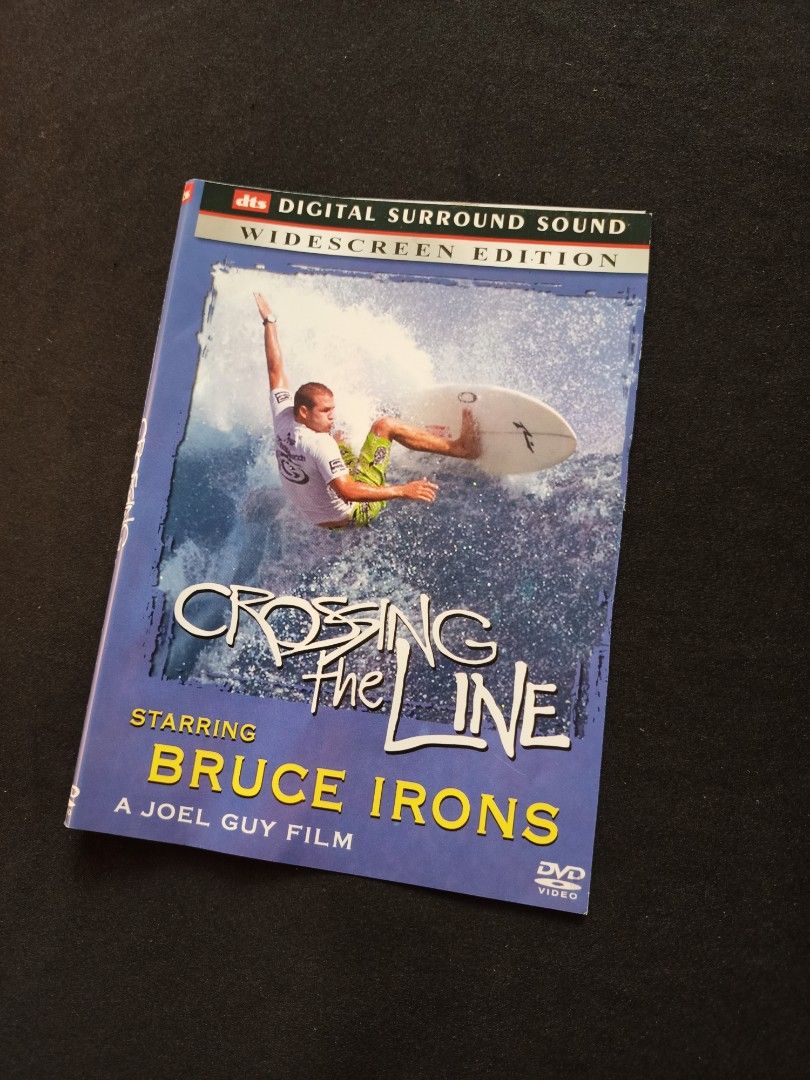 Inlay DVD : Crossing the Line ( starring Bruce Irons ) A Joel Guy Film ...