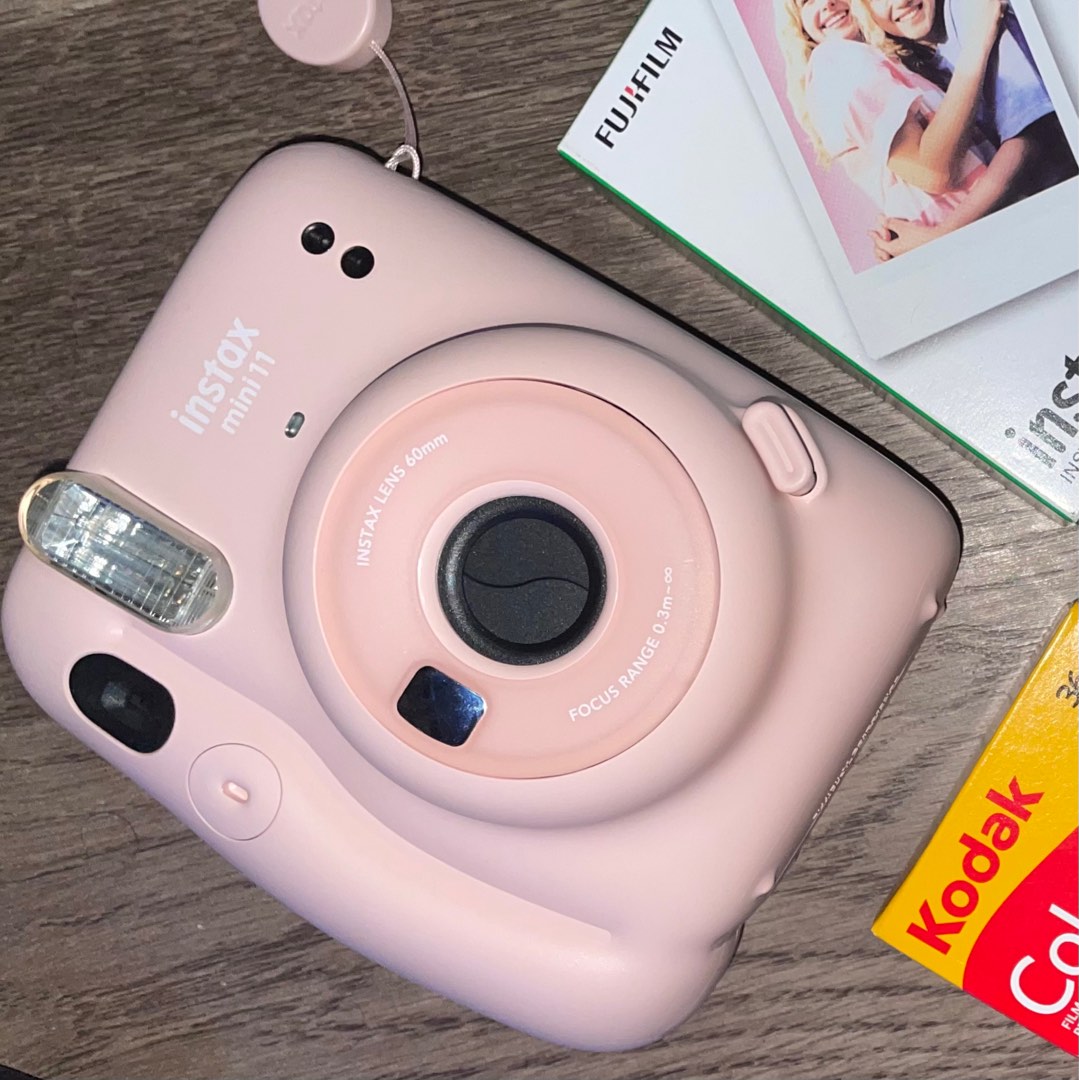Instax mini 11 blush pink, Photography, Cameras on Carousell