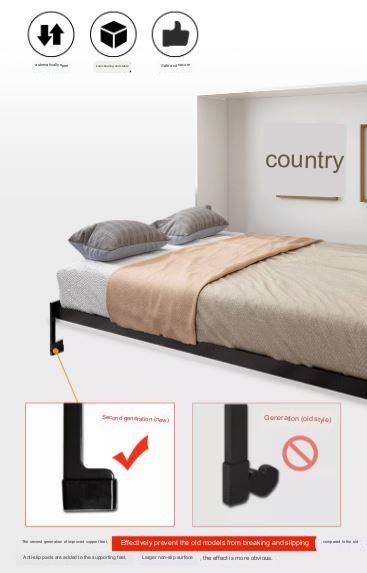 Invisible bed, sideways bed, multi-functional wall bed, wardrobe, one ...