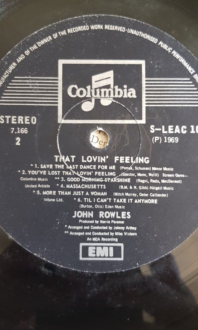 John Rowles lp vinyl record, Hobbies & Toys, Music & Media, Vinyls on ...