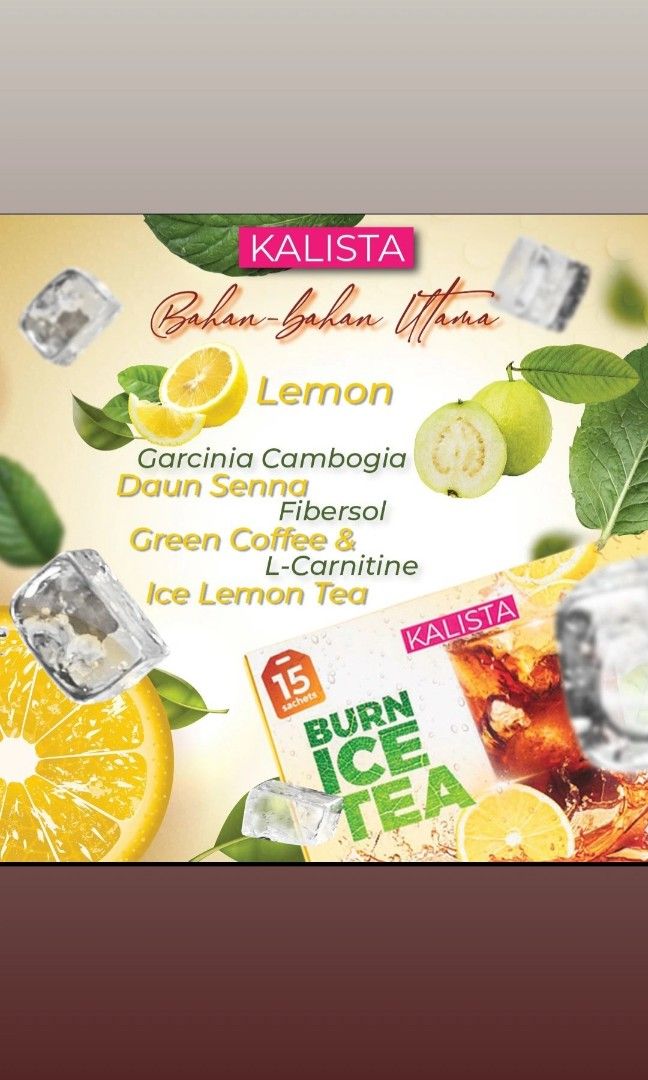 KALISTA BURN ICE TEA, Food & Drinks, Other Food & Drinks on Carousell