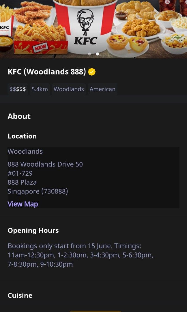 KFC buffet at Woodlands 888 plaza, Tickets & Vouchers, Event Tickets on ...