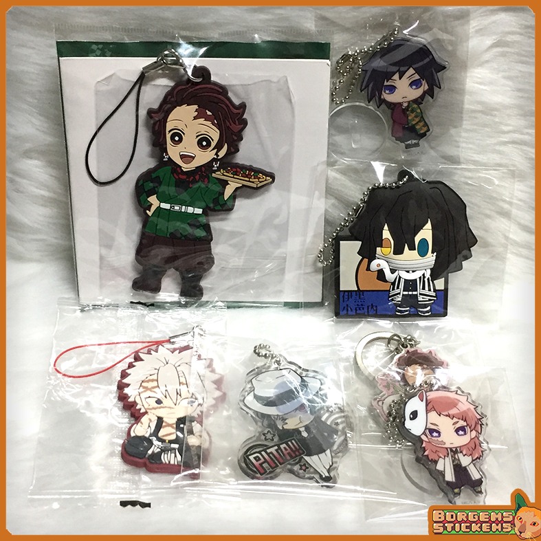 Kimetsu no Yaiba Assorted - rubber strap acrylic stand keychain pita ...