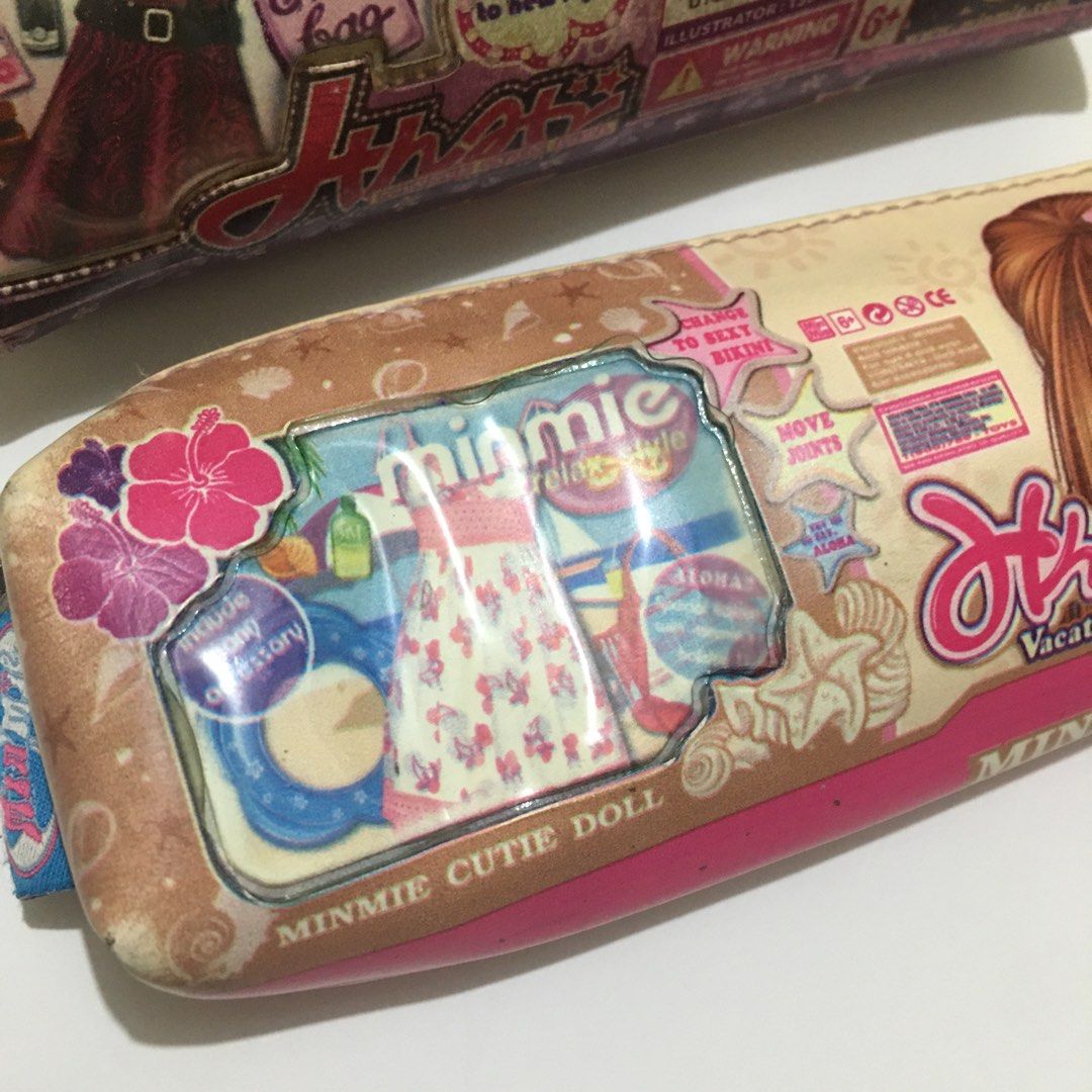 Kotak pensil Minmie sleting tempat pensil pencil case alat tulis anak ...