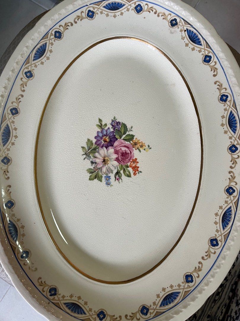 Large Oval Vintage Plate, Hobbies & Toys, Memorabilia & Collectibles ...