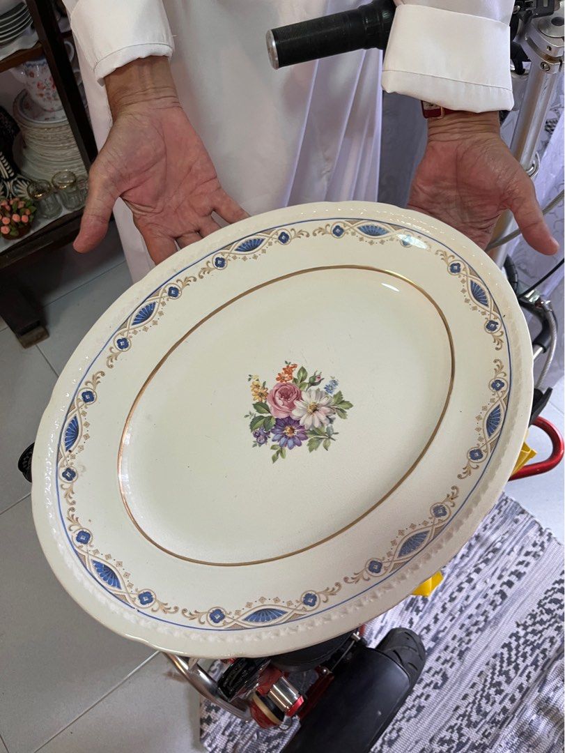 Large Oval Vintage Plate, Hobbies & Toys, Memorabilia & Collectibles ...