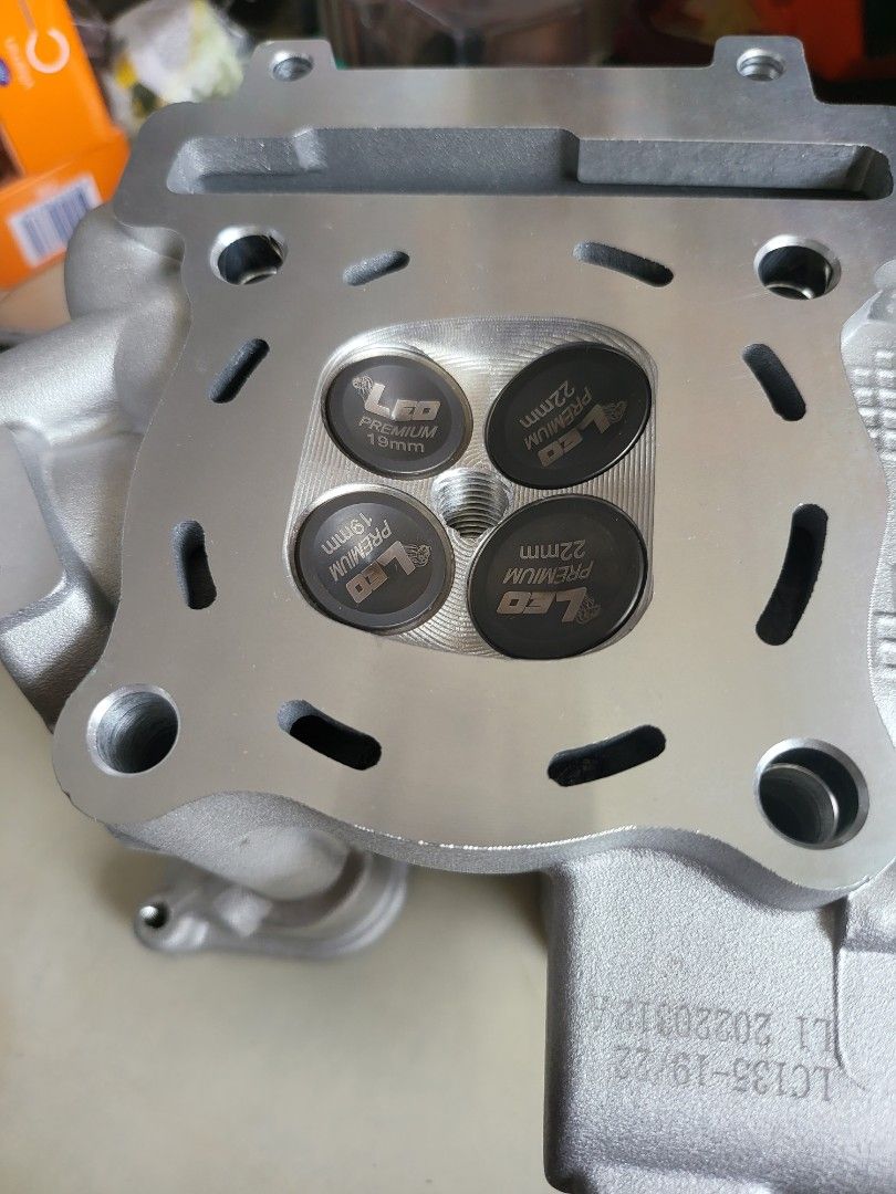 LC135 Superhead (Leo) Copper Seat Super Head Racing Head, Motorcycles ...