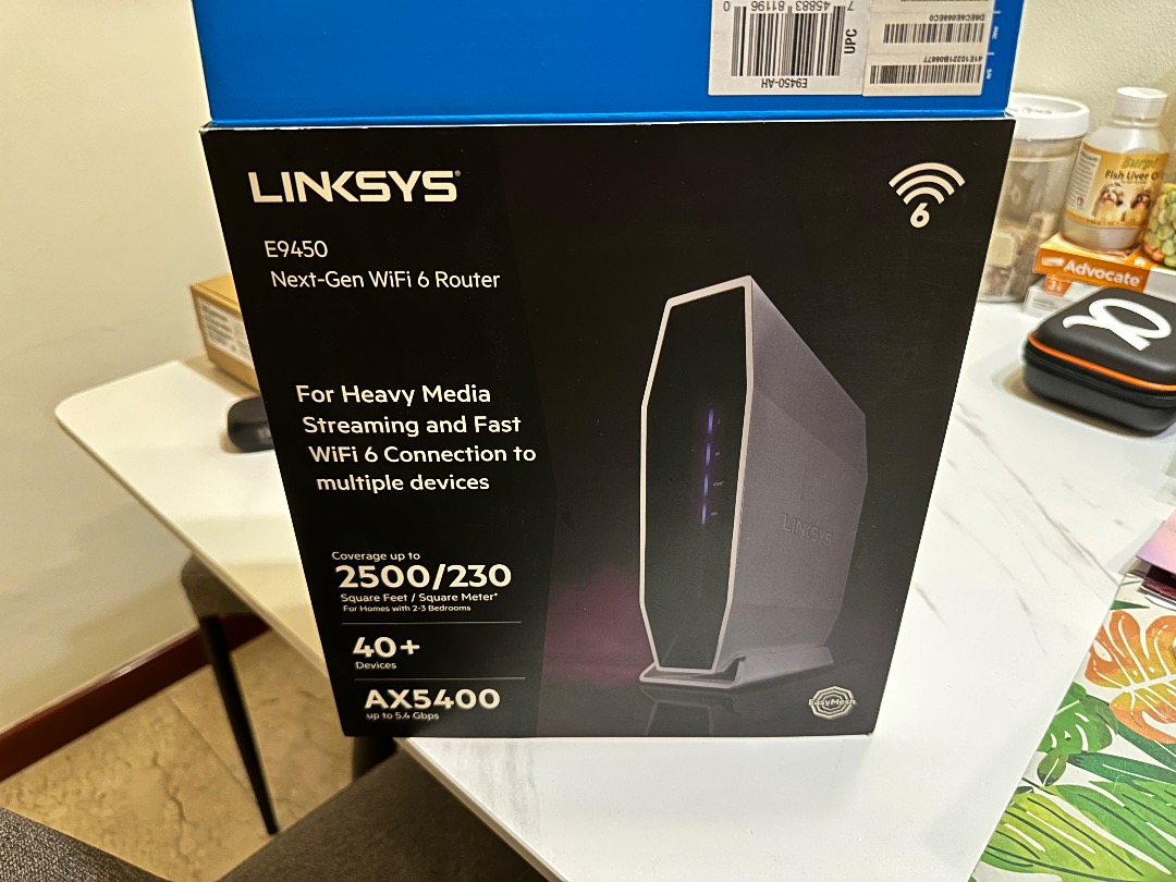 LINKSYS E9450 Next-Gen WiFi 6 Router, Computers & Tech, Parts ...