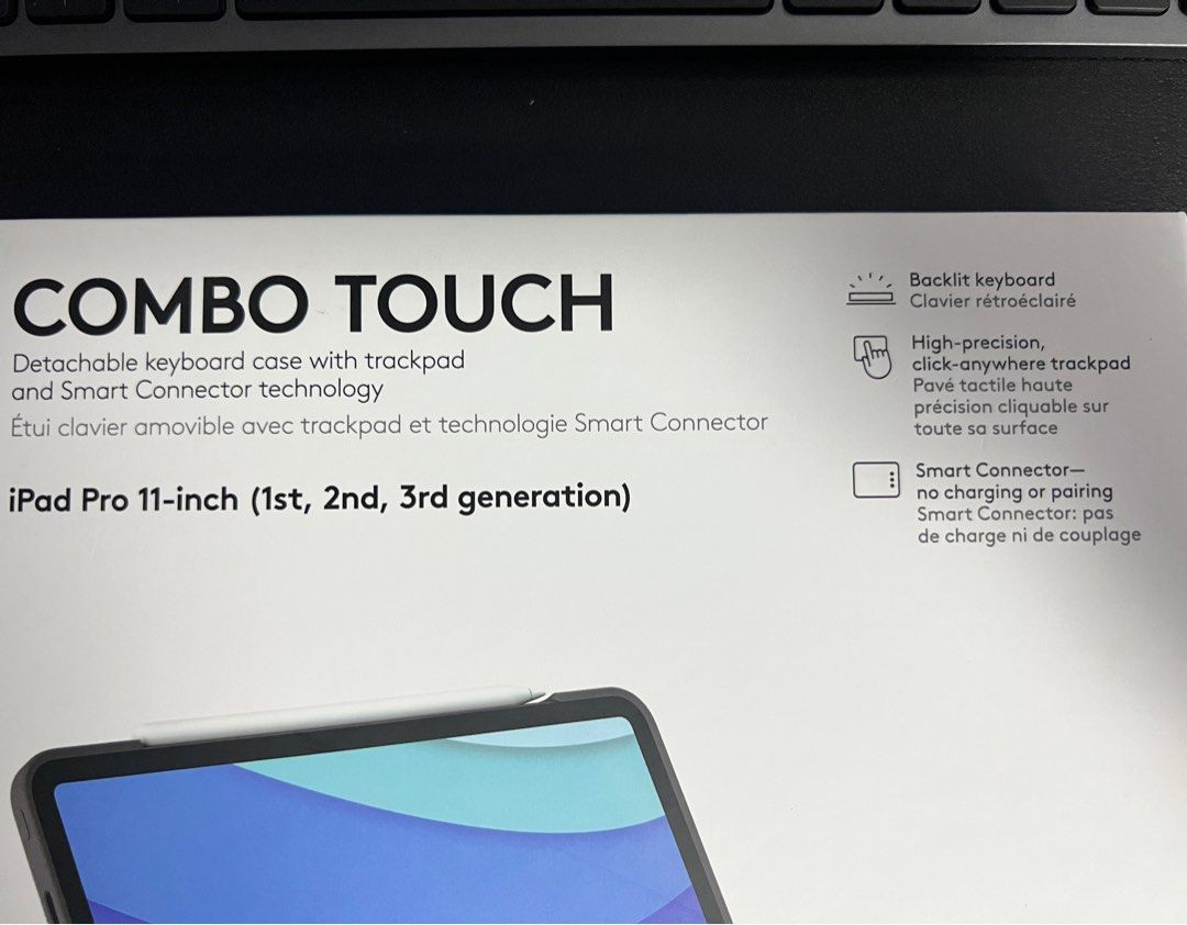 Logitech Combo Touch, Mobile Phones & Gadgets, Tablets, iPad on Carousell
