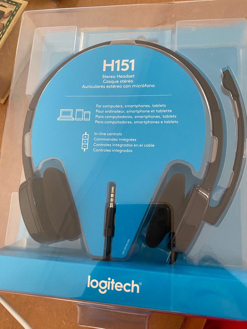 Logitech H151 Stereo Headset, Audio, Headphones & Headsets on Carousell