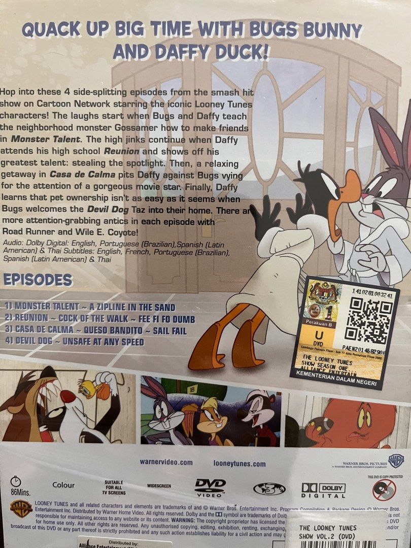 LOONEY TUNES DVDS, Hobbies & Toys, Music & Media, CDs & DVDs on Carousell