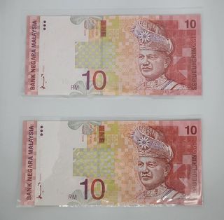 Malaysia ringgit $10, serial number, Hobbies & Toys, Memorabilia ...