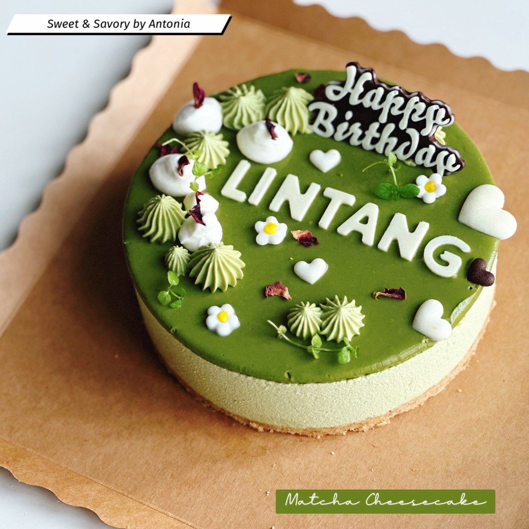 Matcha Cheesecake / Birthday Cake / Green tea / Premium Japan Uji ...