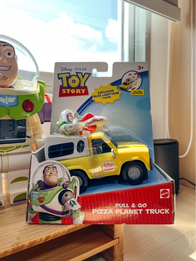 Mattel Disney Pixar Toy Story Pull & Go Pizza Planet Truck, Hobbies ...