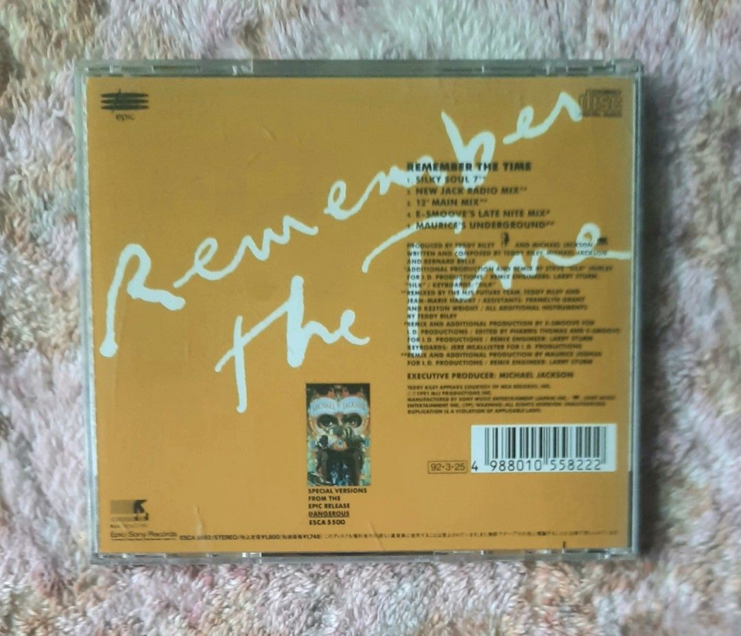 Michael Jackson - Remember The Time (Remixes) CD, Hobbies & Toys, Music ...