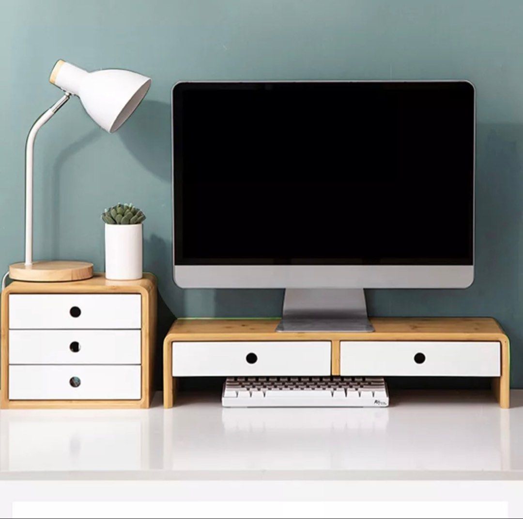 Monitor Riser Monitor Stand With Drawer Computer Stand Monitor Rack ...