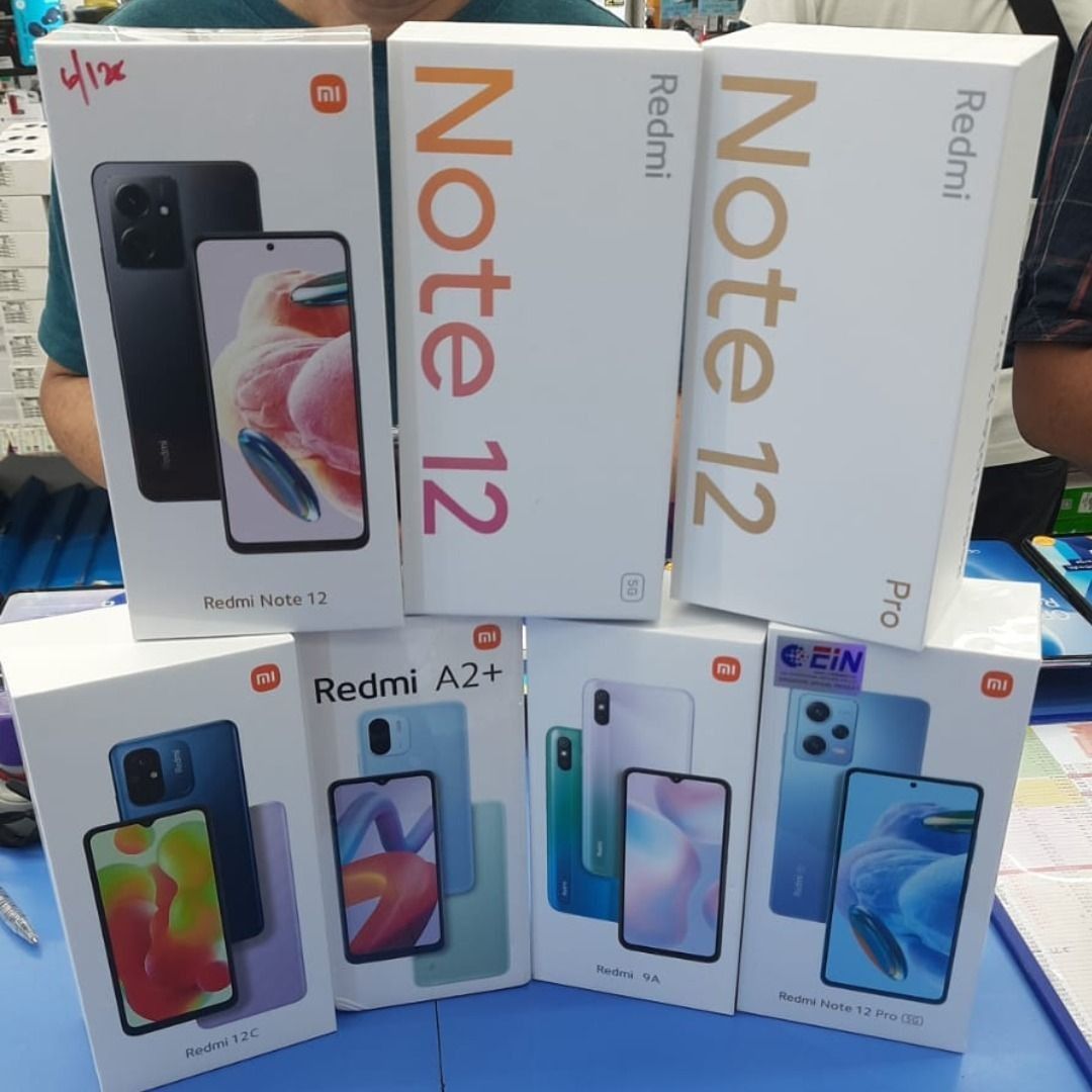 Xiaomi A1/A2+/9A/ 10C/12C/Note 12/ Note 12 pro Black 256 GB, Mobile ...