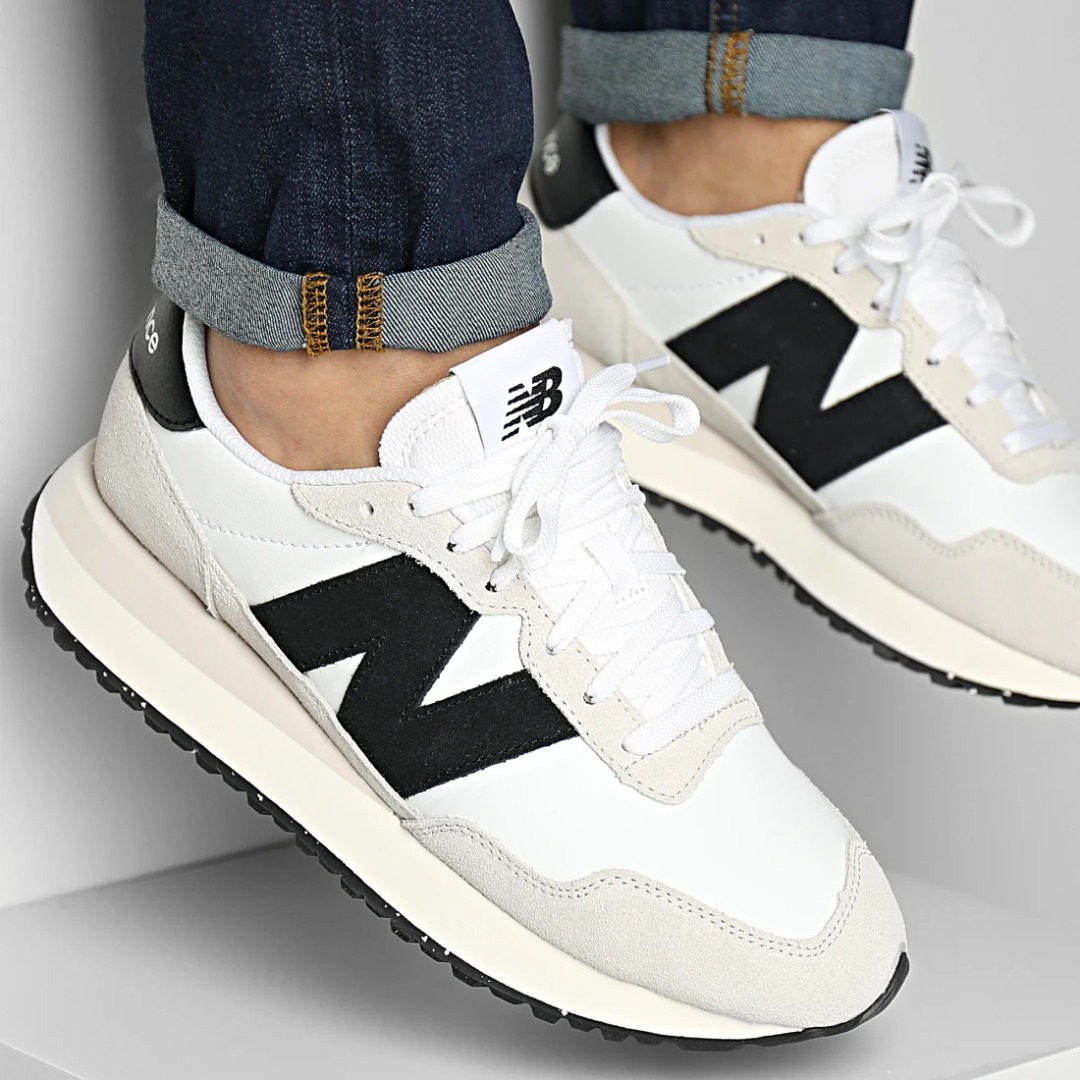 New Balance 237 Sea Salt Black White, Men's Fashion, Footwear, Sneakers ...