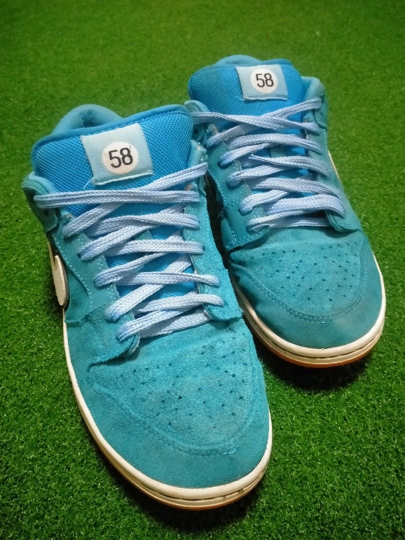 Nike SB Dunk Low Blue Furry on Carousell