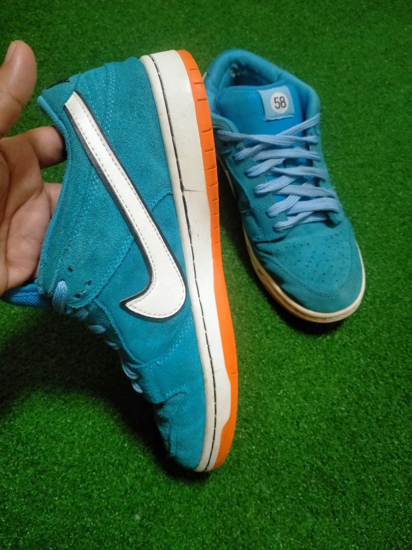 Nike SB Dunk Low Blue Furry on Carousell
