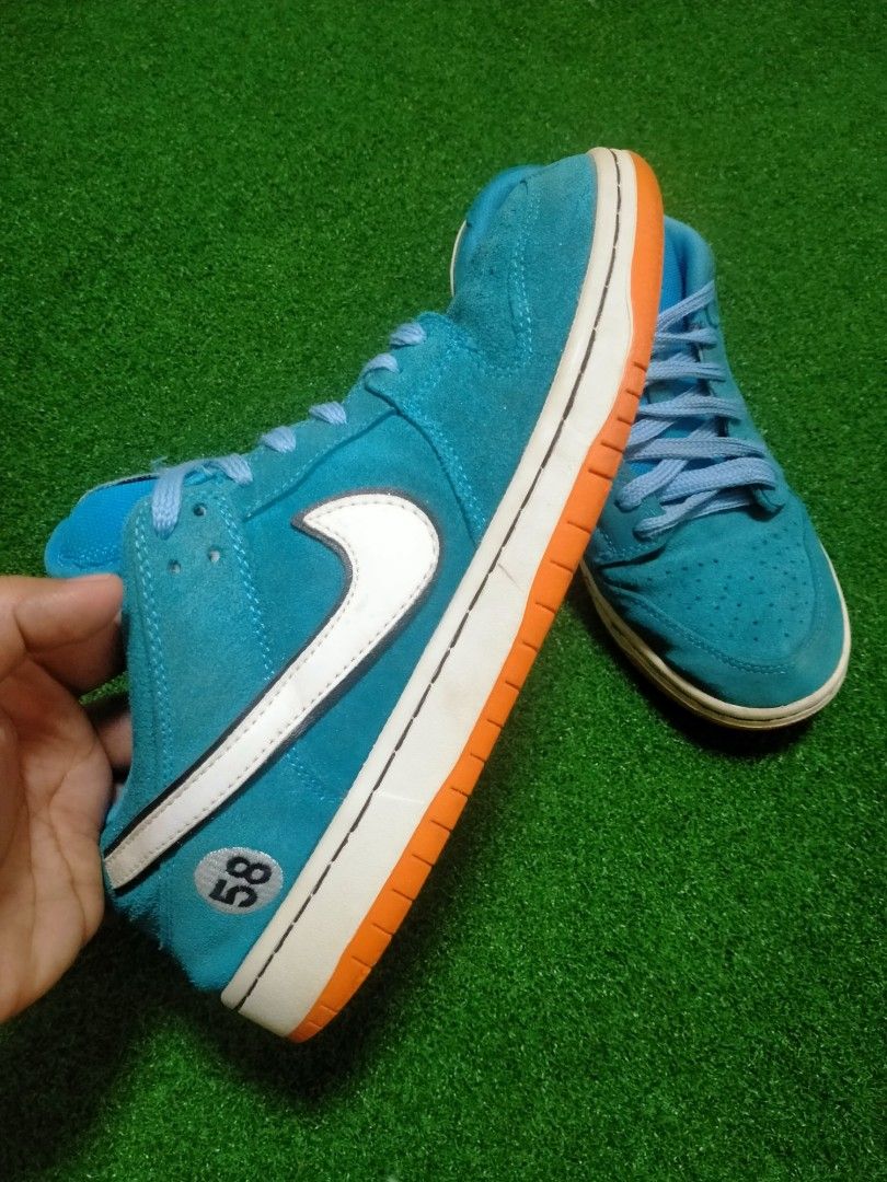 Nike SB Dunk Low Blue Furry on Carousell
