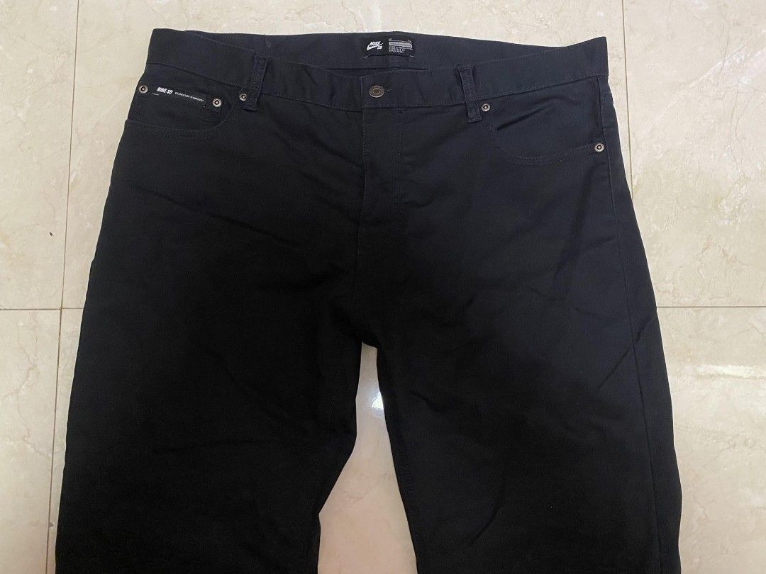 NIKE SB JEANS BLACK, Men's Fashion, Bottoms, Jeans on Carousell