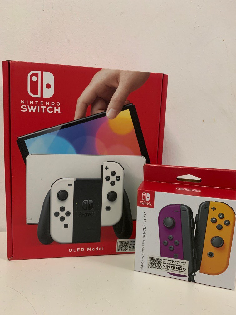 Nintendo Switch OLED & Joy-Con, Video Gaming, Video Game Consoles ...