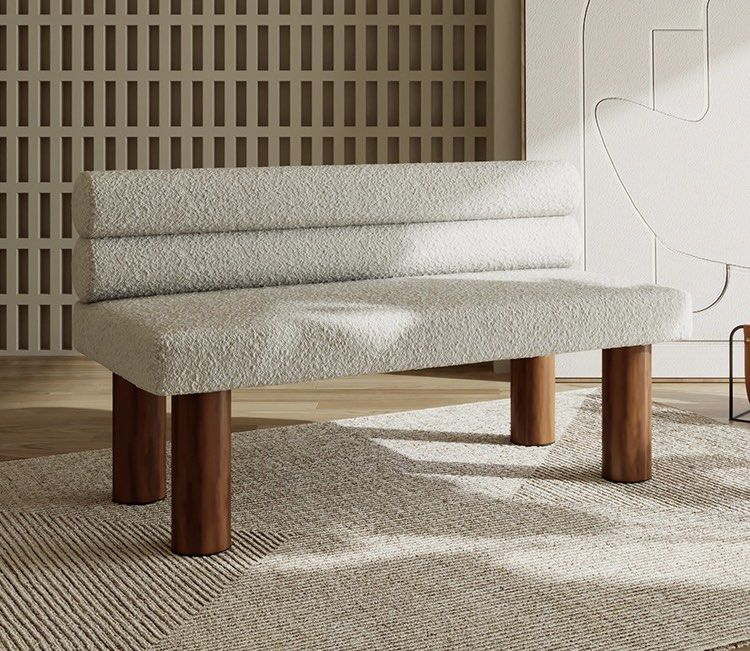 NIU Modern Boucle Bench, Furniture & Home Living, Furniture, Chairs on ...