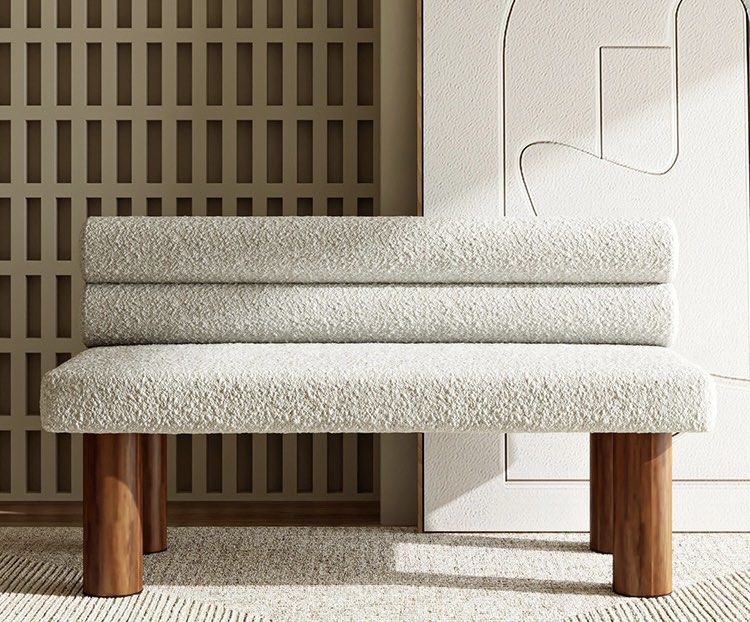 NIU Modern Boucle Bench, Furniture & Home Living, Furniture, Chairs on ...