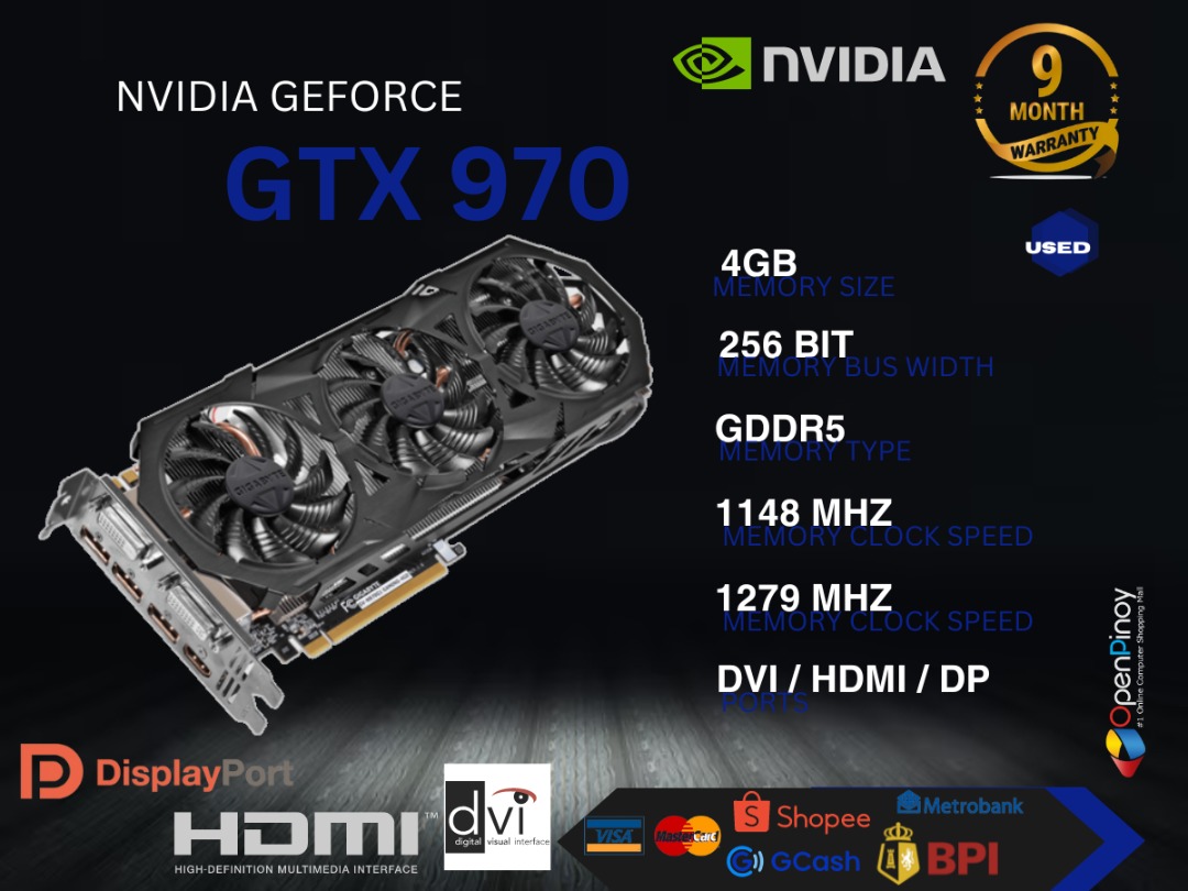 NVIDIA GEFORCE GTX 970, Computers & Tech, Parts & Accessories, Computer ...