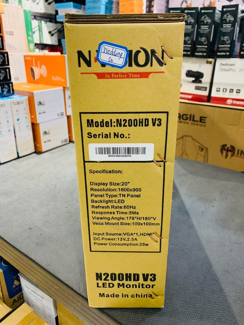 Nvision 20" LED Monitor 60Hz HDMI VGA PC Desktop N200HD V3, Computers ...