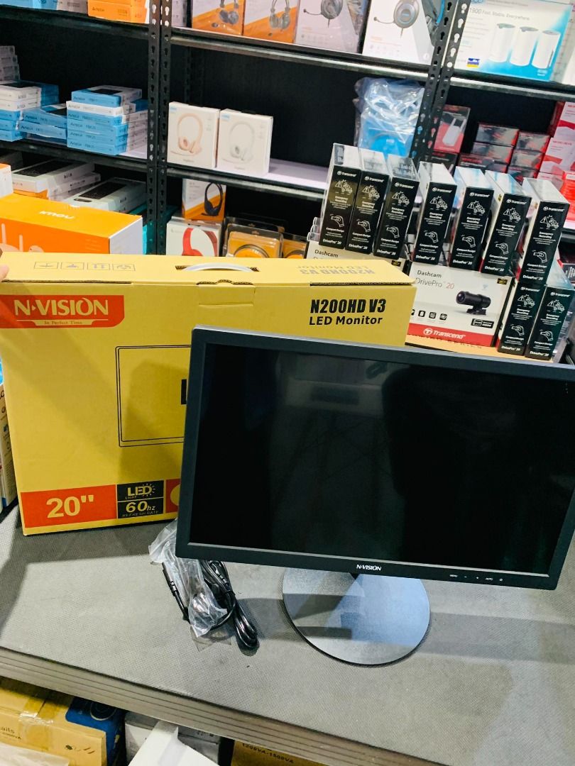 Nvision 20" LED Monitor 60Hz HDMI VGA PC Desktop N200HD V3, Computers ...
