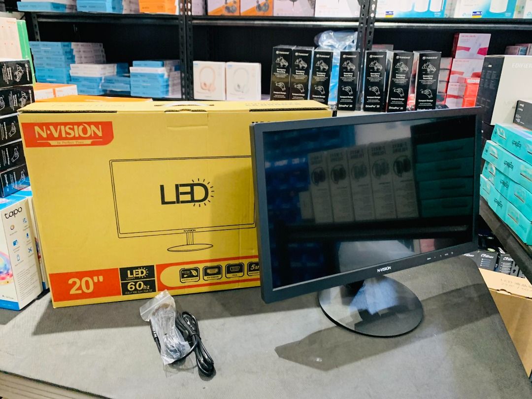 Nvision 20" LED Monitor 60Hz HDMI VGA PC Desktop N200HD V3, Computers ...