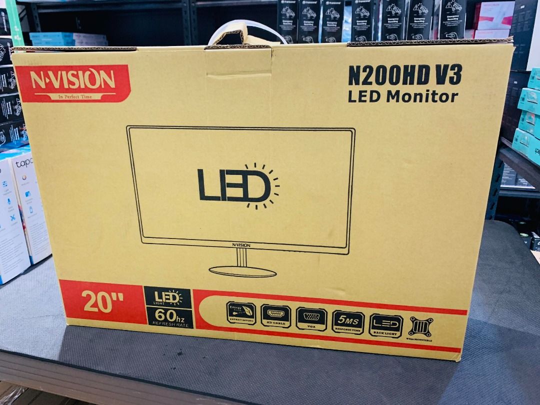 Nvision 20" LED Monitor 60Hz HDMI VGA PC Desktop N200HD V3, Computers & Tech, Parts ...