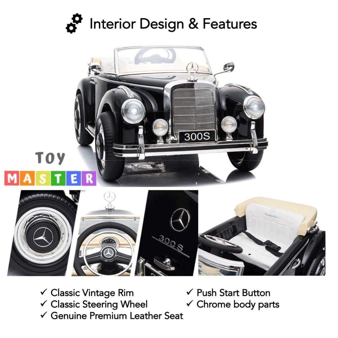 Official Toy Master Mercedes Ben 300s Cabriolet Classic Children ...