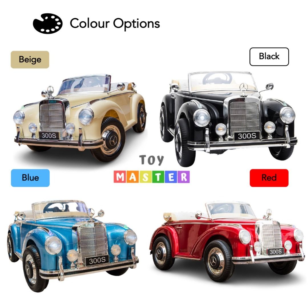 Official Toy Master Mercedes Ben 300s Cabriolet Classic Children ...