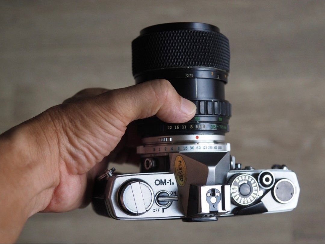 Olympus OM-1n 35mm Film (SLR) w Lens, Photography, Cameras on Carousell