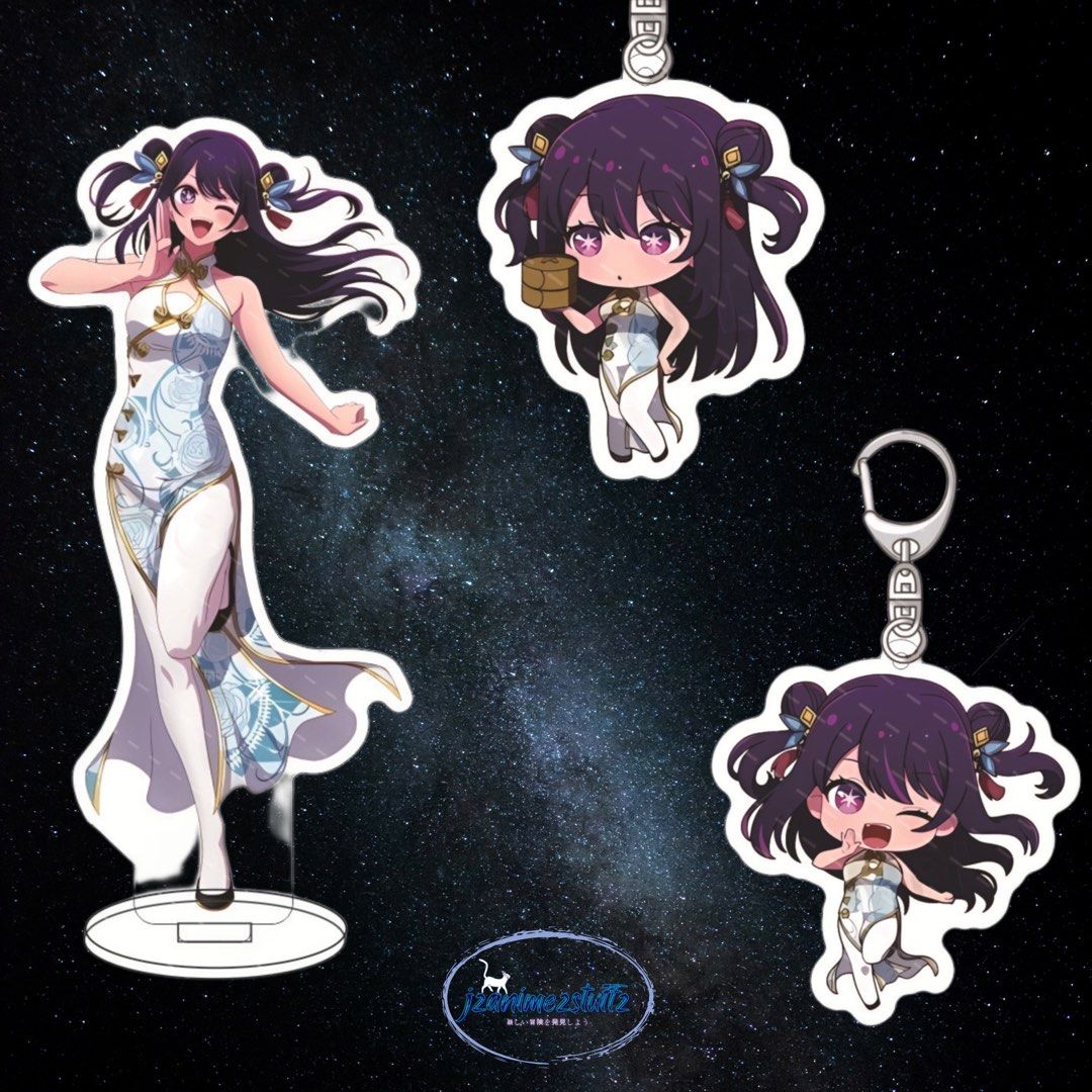 Oshi No Ko Lunar Festival Outfit Keychains & Standees, Hobbies & Toys ...