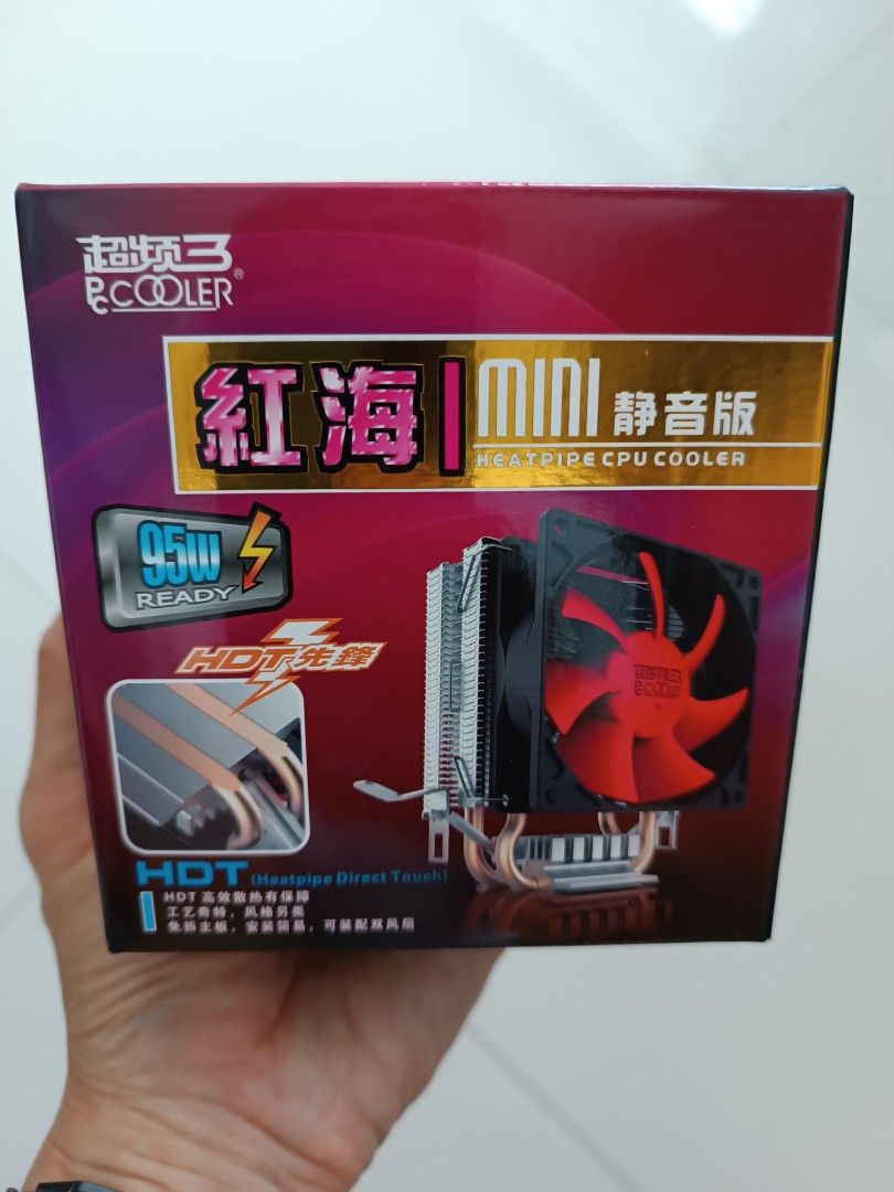 PCCooler HP-825 CPU Cooler (2 Heatpipe Mini Cooler), Computers & Tech ...