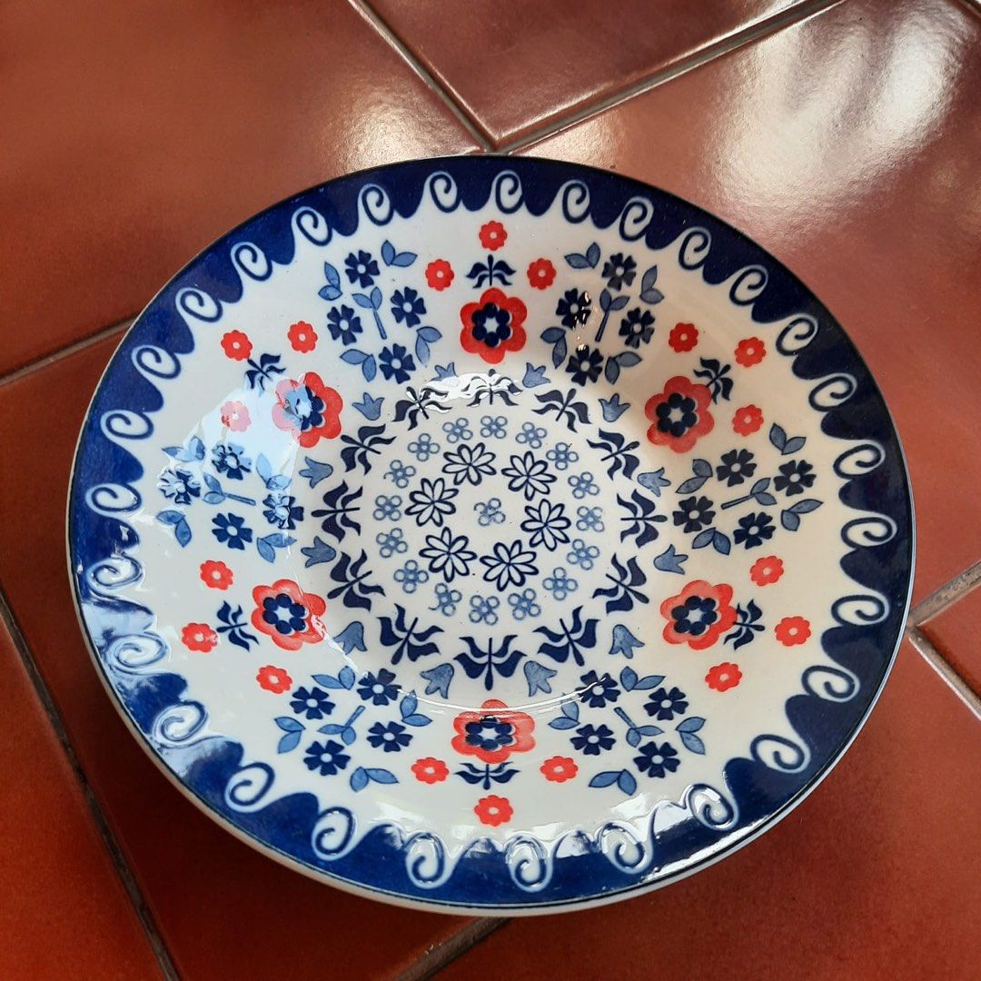 Piring Keramik Motif Maroko/ Piring Makan Keramik/ Piring Hiasan ...