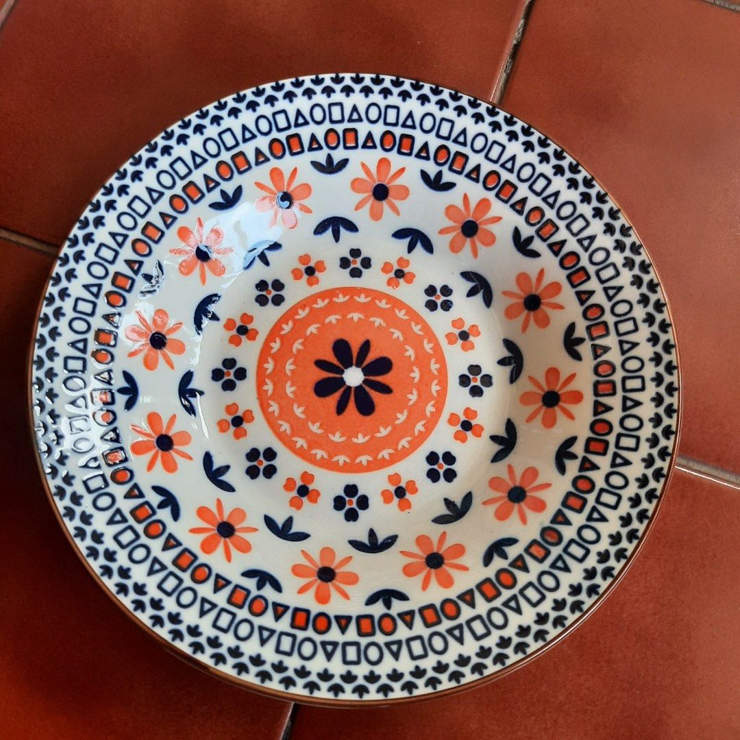 Piring Keramik Motif Maroko/ Piring Makan Keramik/ Piring Hiasan ...