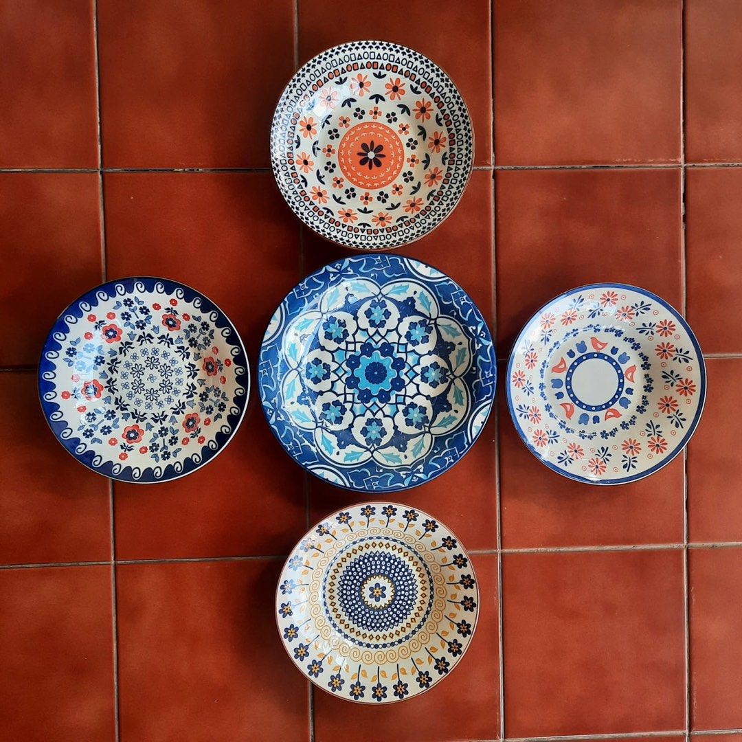 Piring Keramik Motif Maroko/ Piring Makan Keramik/ Piring Hiasan ...