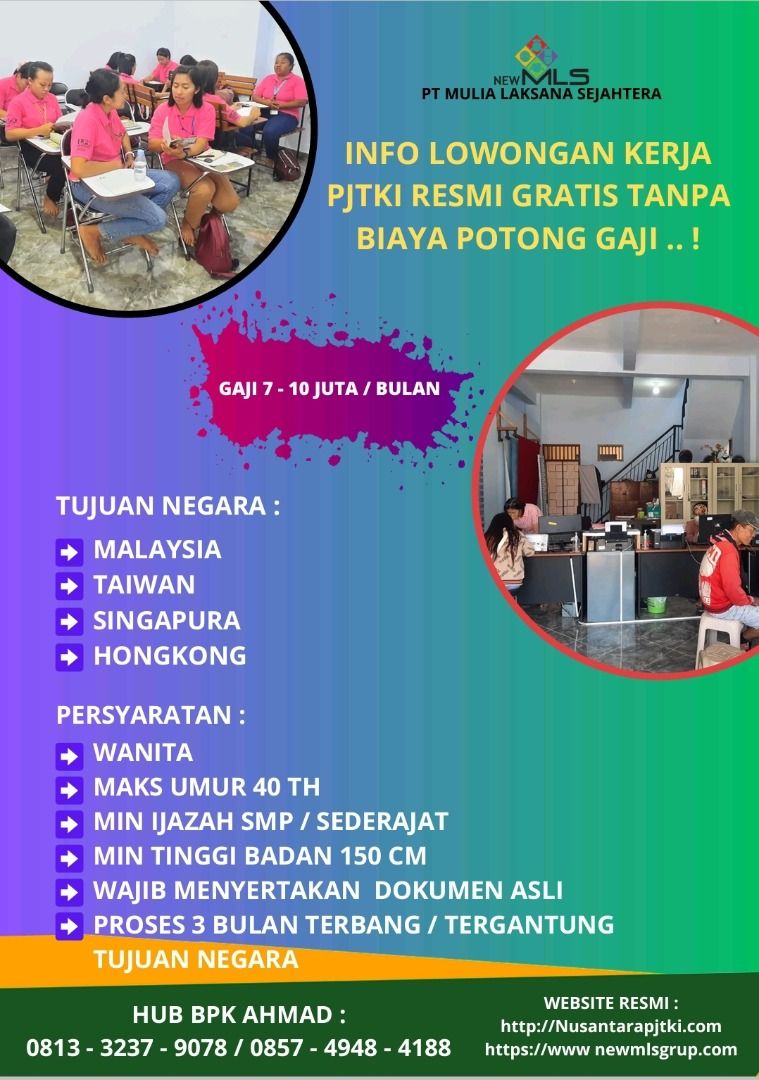 PJTKI Resmi Kepung Kediri Hongkong, Taiwan 0813-3237-9078, Pekerjaan ...